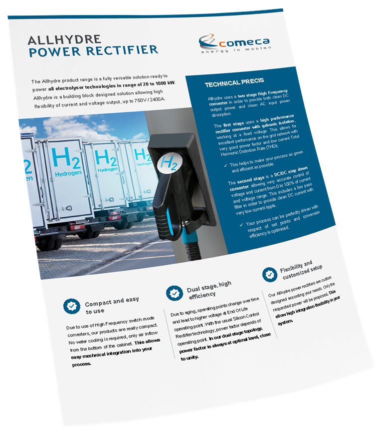 AllHydre power rectifiers for green hydrogen production